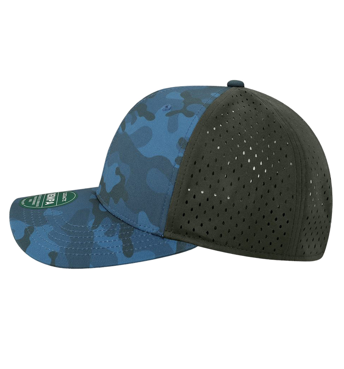 Tiger Shark & Mermaid Performance Blue Camo Hat | Dunleavyapparel