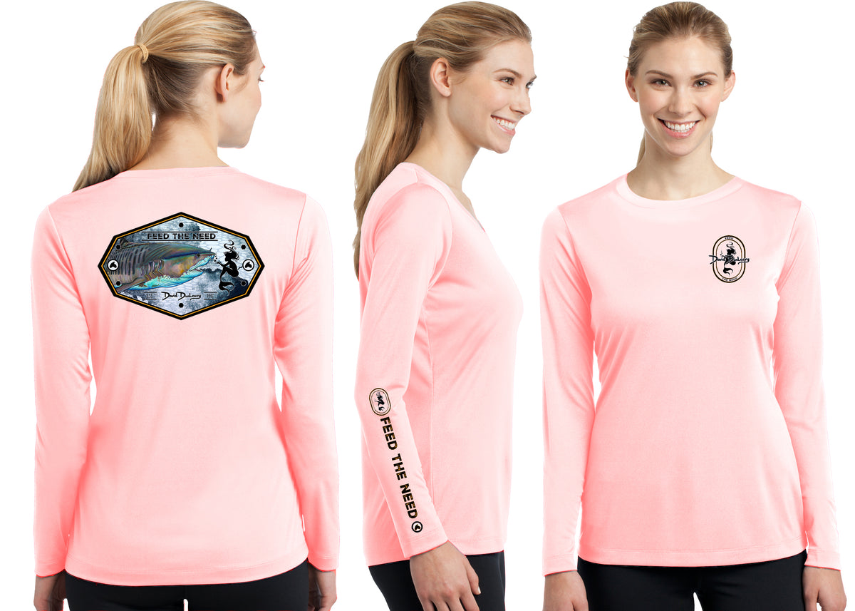 Women’s Performance Tiger Shark & Mermaid Long Sleeve | Dunleavyapparel